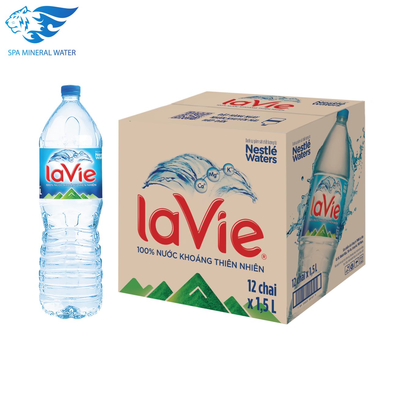 Nước LaVie Đóng Chai 1.5L (12 chai/thùng) – NaTi Life